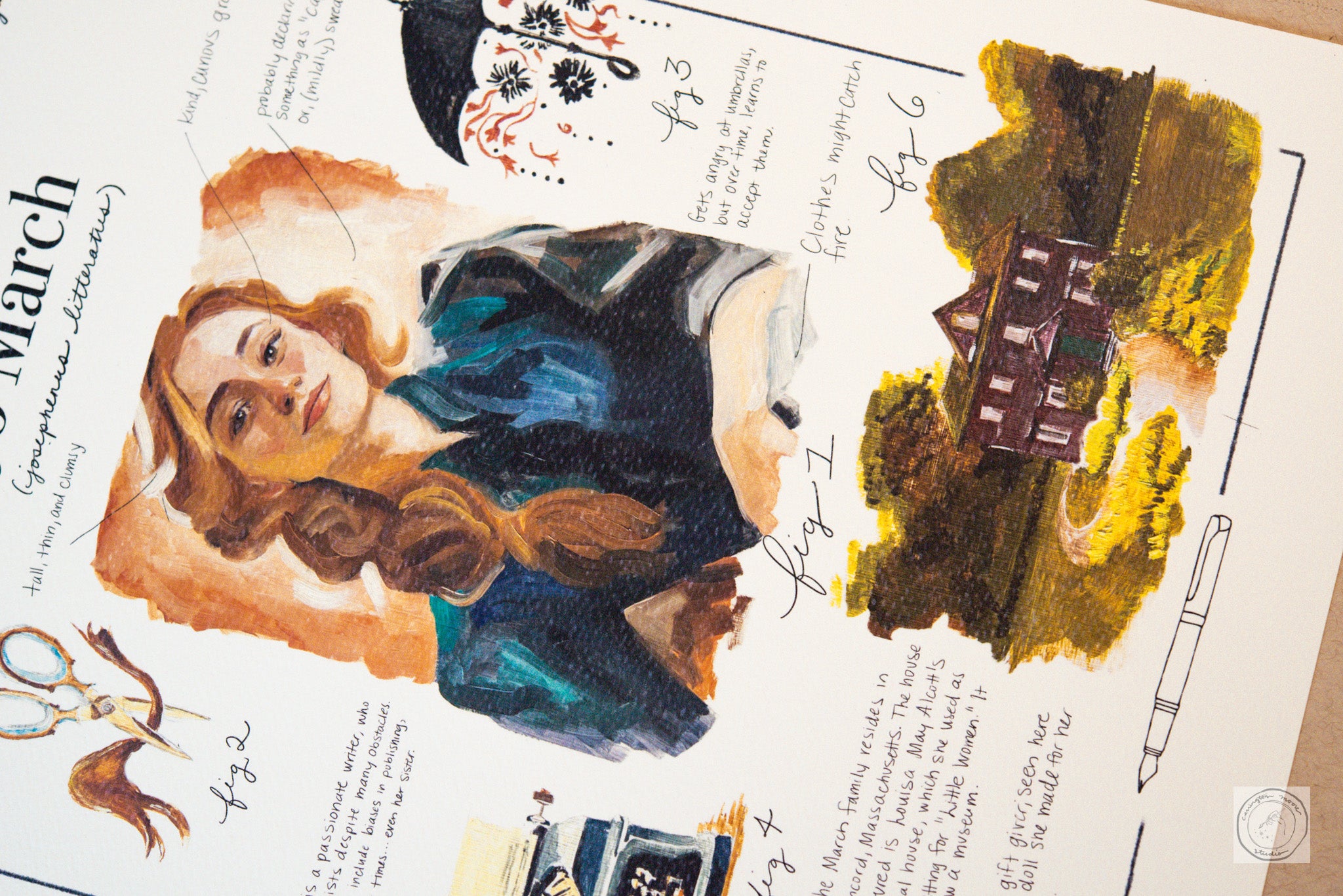 Jo March, 8x10 | Carrington Moore Studio | Local Seattle Artist